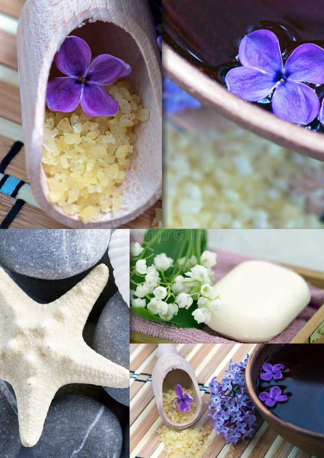 Spa products. stock image. Image of body, care, collage - 63534135