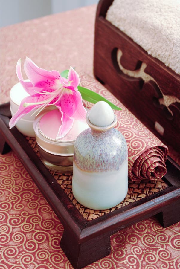 Spa products stock photo. Image of mood, decoration, fluffy - 37520688