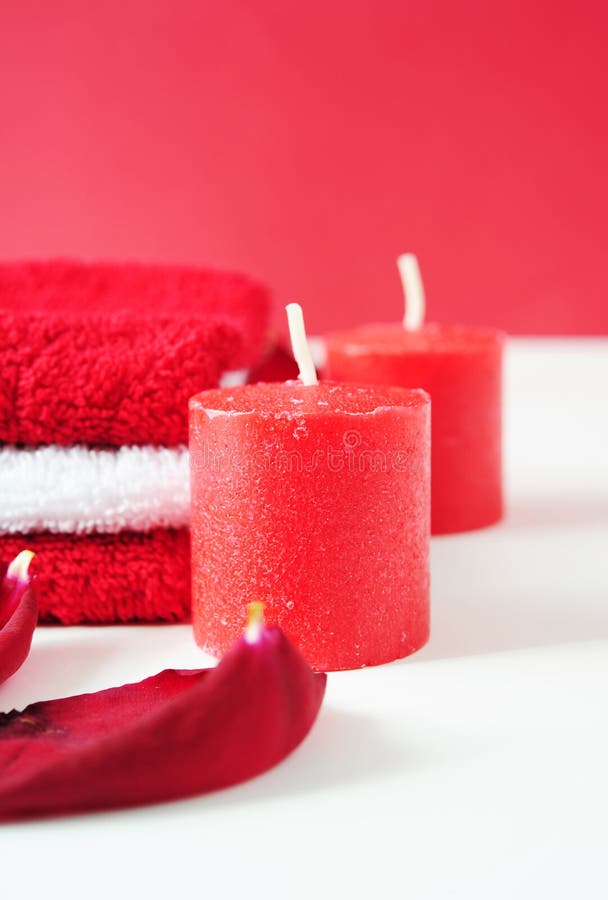 SPA in red. stock photo. Image of happy, light, aromatic - 18577478