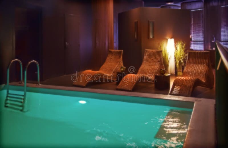 Spa relax chairs stock photo. Image of candle, design - 26167686