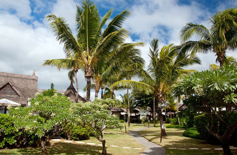 Spa Resort in Teh Tropical Scenery Stock Photo - Image of luxury ...