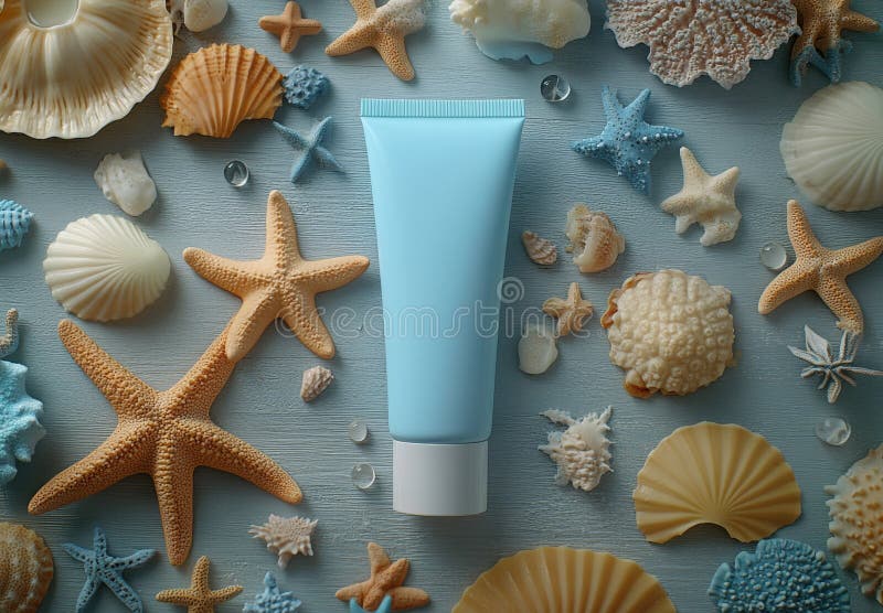 The Spa S Fundamental Element is a Skincare Product Mockup Encircled by ...
