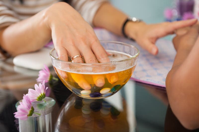 Spa salon. Manicure stock image. Image of salon, young - 38283523