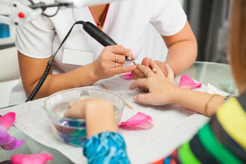 Spa salon. Manicure stock image. Image of women, copyspace - 40636809