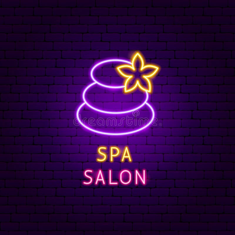 Beauty Salon Neon Banner Design Stock Vector - Illustration of liquid ...