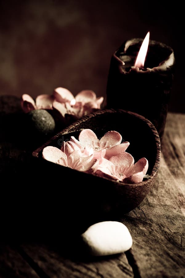 Spa set stock image. Image of decoration, flower, tranquil - 33676553