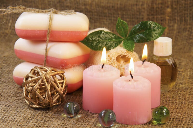 Spa setting stock photo. Image of herbal, soap, nature - 18120310