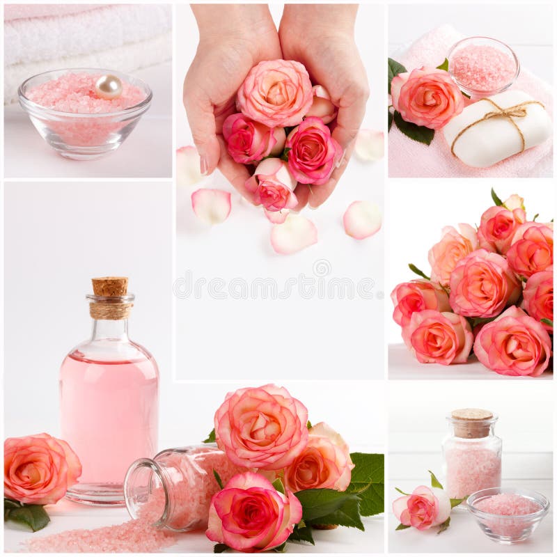Spa setting collage stock image. Image of dayspa, collection - 18571123