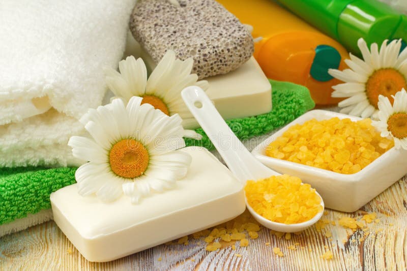 SPA Setting for Your Good Health Stock Photo - Image of aroma, bottle ...