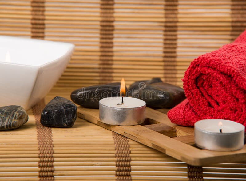 Spa setup concept stock image. Image of organic, bathroom - 27251195