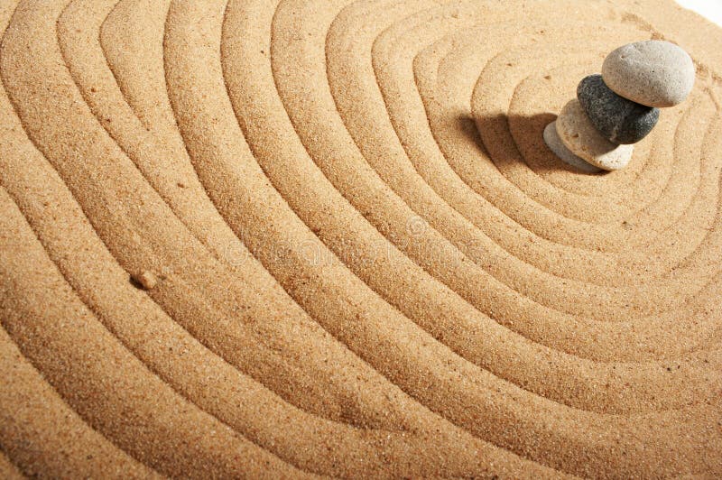 Sand ripples stock image. Image of ancient, garden, simplicity - 4109231