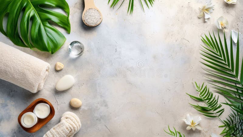 Spa Still Life with Bamboo Background Spa Still Life Stock Illustration ...