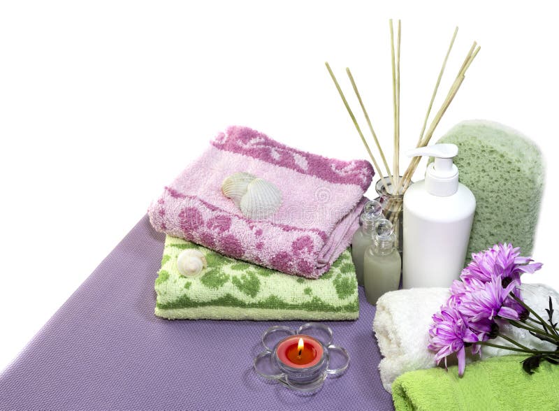 Spa still life stock image. Image of beauty, objects - 95527079