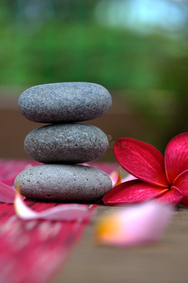 Spa stone stock image. Image of background, pebble, flower - 10720281