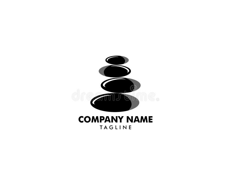 Spa Stone Logo Template Vector Illustration Stock Vector - Illustration ...