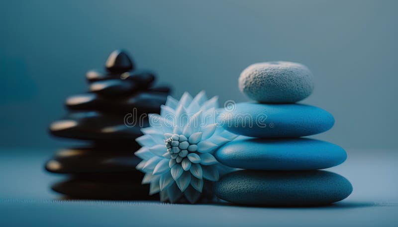 The Relaxing Atmosphere: a Spa Stone Tower in a Peaceful and Tranquil ...