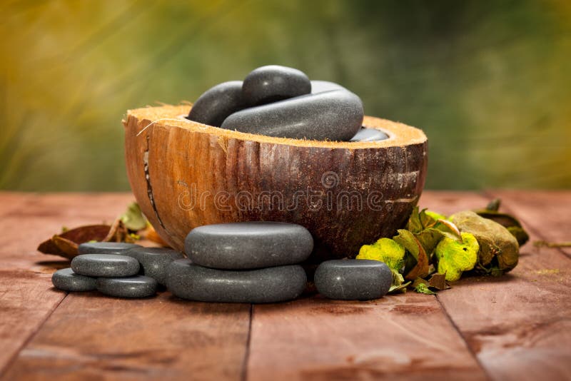 Spa Stones stock image. Image of basalt, massage, toiletries - 17427653