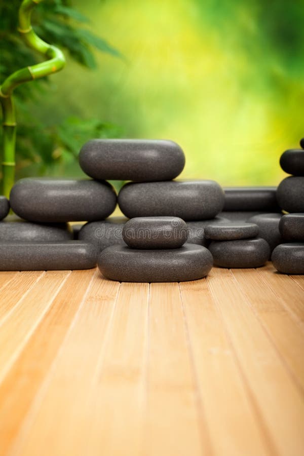Spa stones stock photo. Image of bamboo, cosmetic, glycerine - 18049028