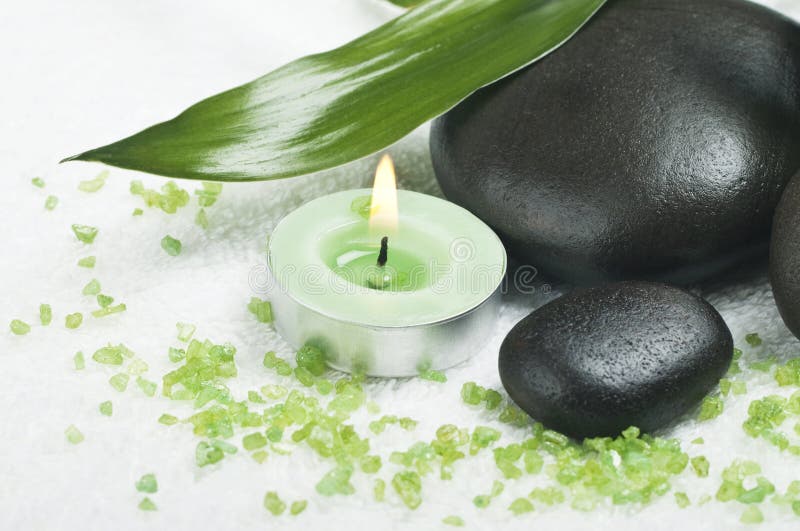 Spa stones stock image. Image of pebble, candle, body - 23304797