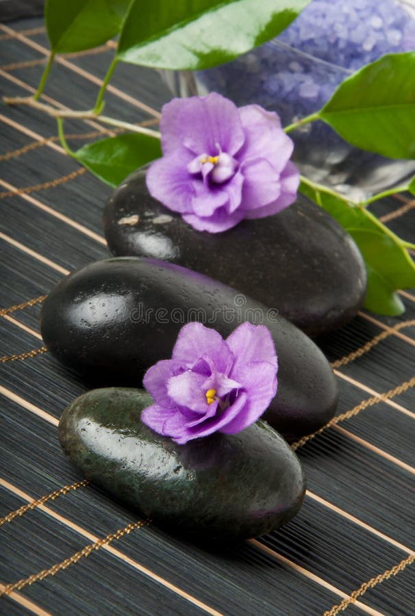 Spa stones stock photo. Image of body, floral, meditation - 23631920