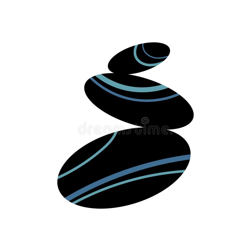 Spa Stones Icon, Balance Logo, Relaxation Symbol Stock Vector ...