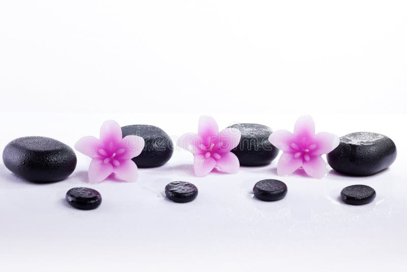 Spa Stones Isolated on White Stock Image - Image of concept, rock: 63340647