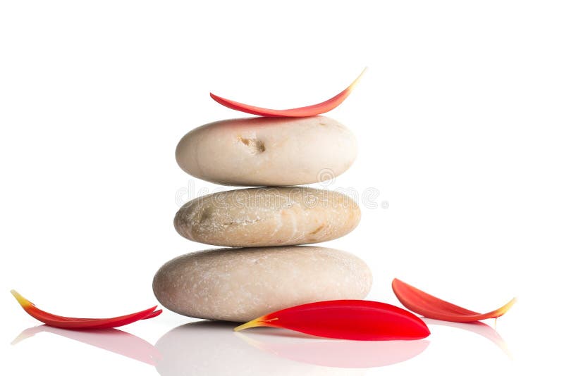 Spa stones. stock image. Image of bamboo, abstract, studio - 29880749