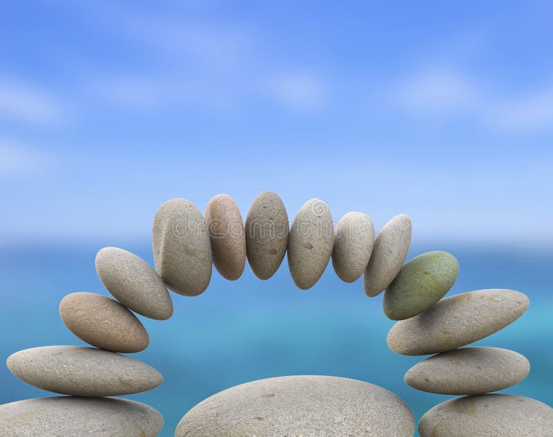 Spa Stones Represents Perfect Balance and Balanced Stock Illustration ...
