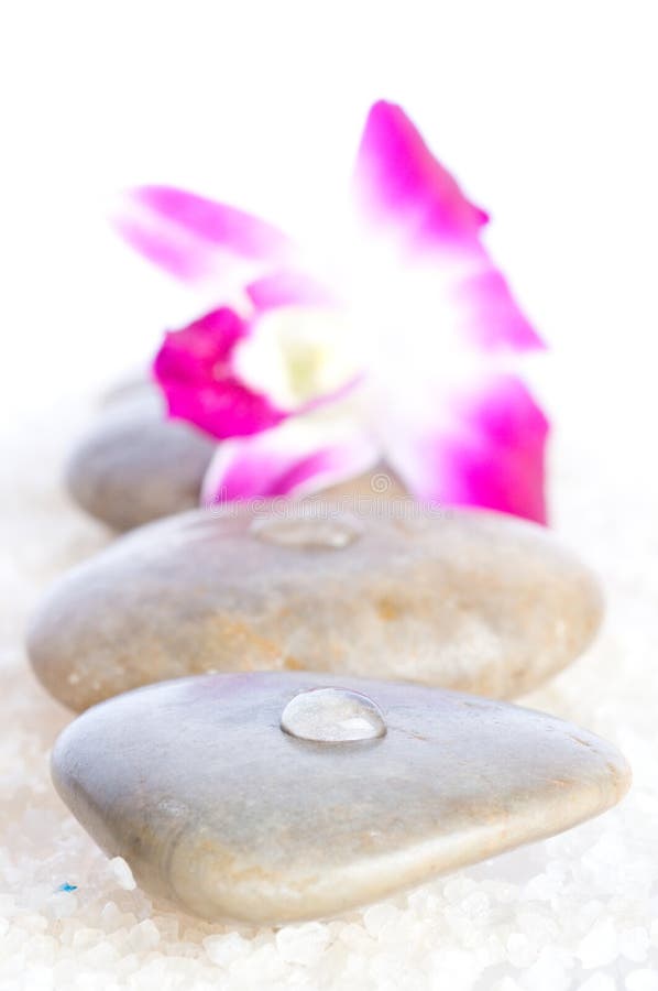 Spa stones with water drop stock photo. Image of massage - 11598440