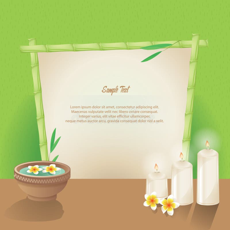 Spa Themed Template. Vector Illustration Decorative Background Design ...