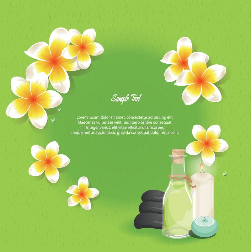 Spa Themed Template. Vector Illustration Decorative Design Stock Vector ...