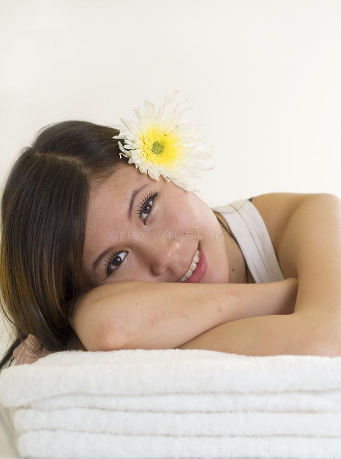 Spa time stock photo. Image of portrait, harmony, model - 7147102