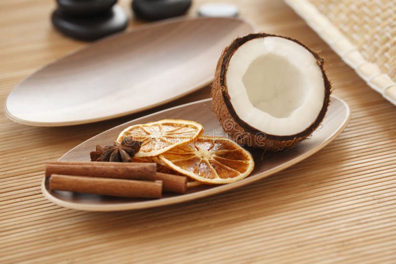 Spa tools stock photo. Image of salon, orange, exotic - 59091050