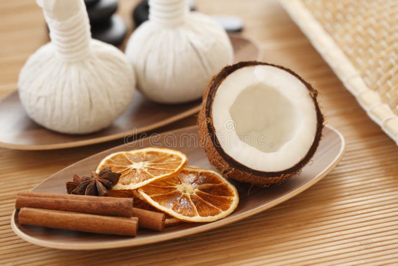 Spa tools stock photo. Image of salon, orange, exotic - 59091050