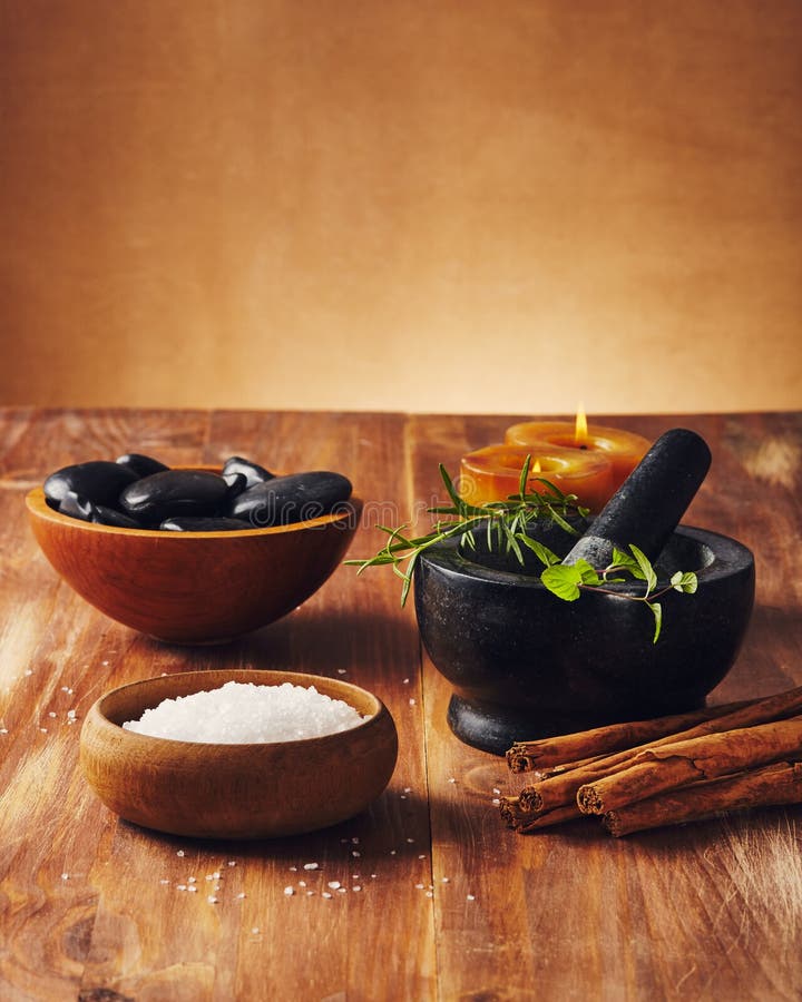 Spa tools stock image. Image of relaxation, table, skincare - 65765757