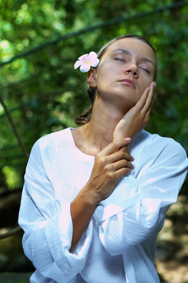 Spa touch stock image. Image of foliage, medicine, cosmetics - 4578147