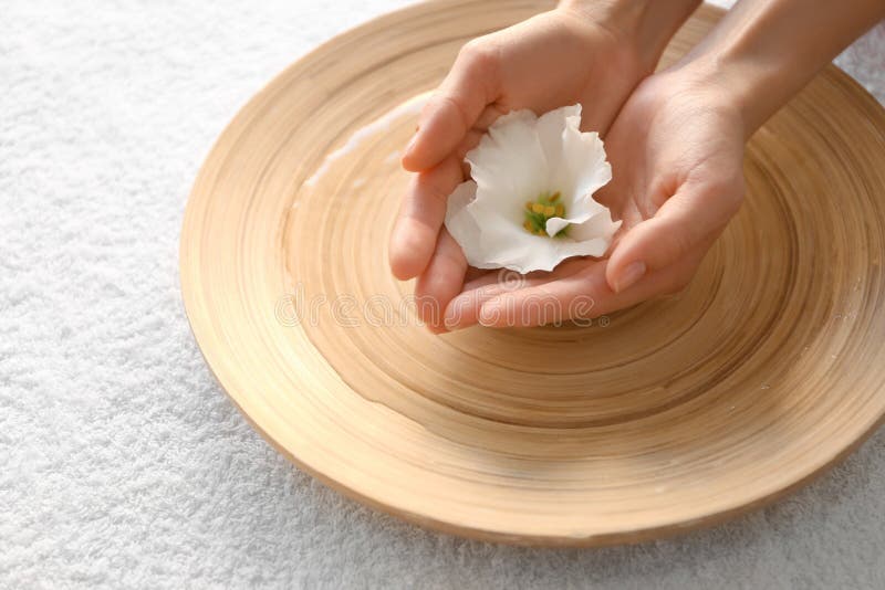 Spa treatment for hands stock image. Image of natural - 116195739