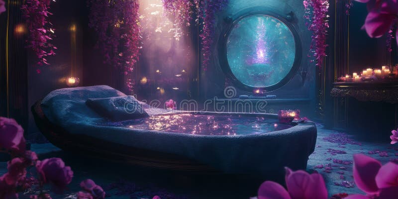 Spa Treatment Infused with Fantastical and Dreamlike Elements. Stock ...