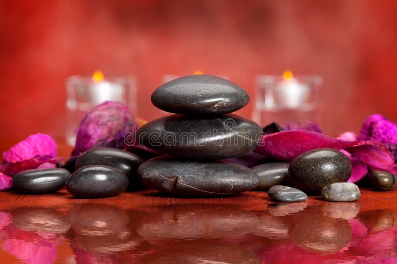 Spa Treatment - Massage Stones Stock Image - Image of lifestyle, tools ...