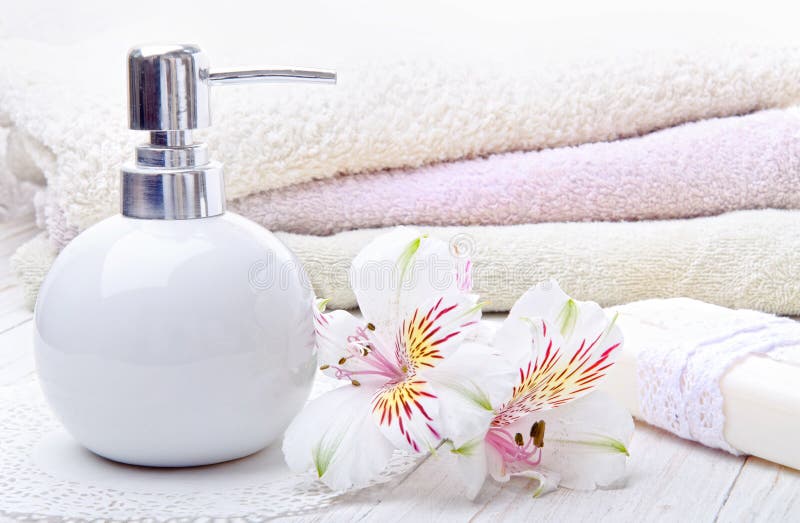 Spa. Washing hands. stock image. Image of closeup, cleansing - 40593993