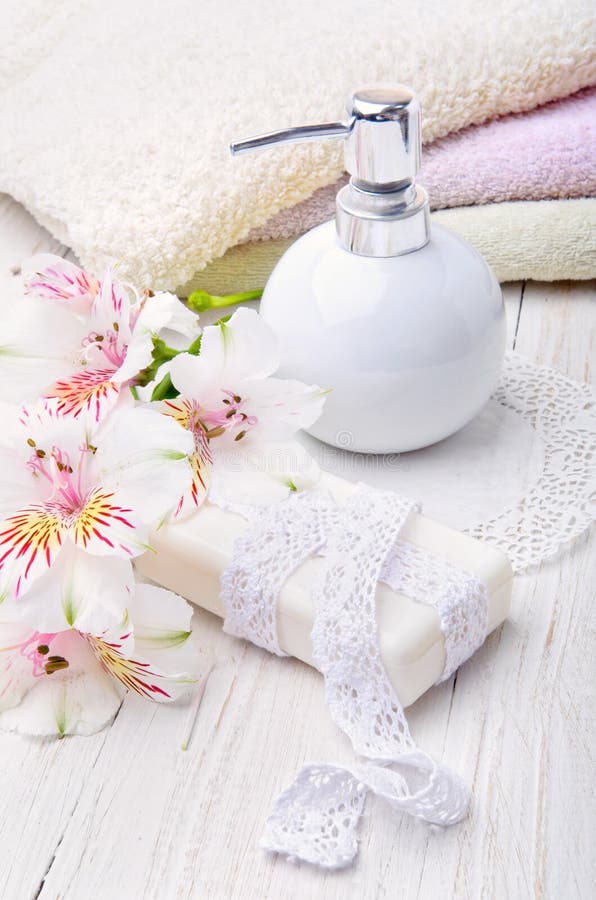 Spa. Washing hands. stock photo. Image of care, bathroom - 40593996