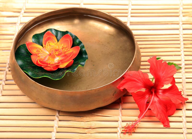 Spa water stock photo. Image of water, hibiscus, relaxaxtion - 16655584
