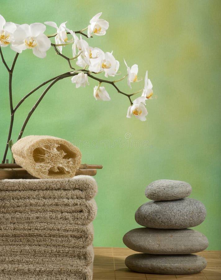 Spa and wellness stock image. Image of petals, aroma, flora - 6097383