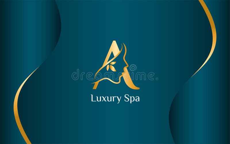 A Spa and Wellness Beauty Luxury Logo Stock Vector - Illustration of ...