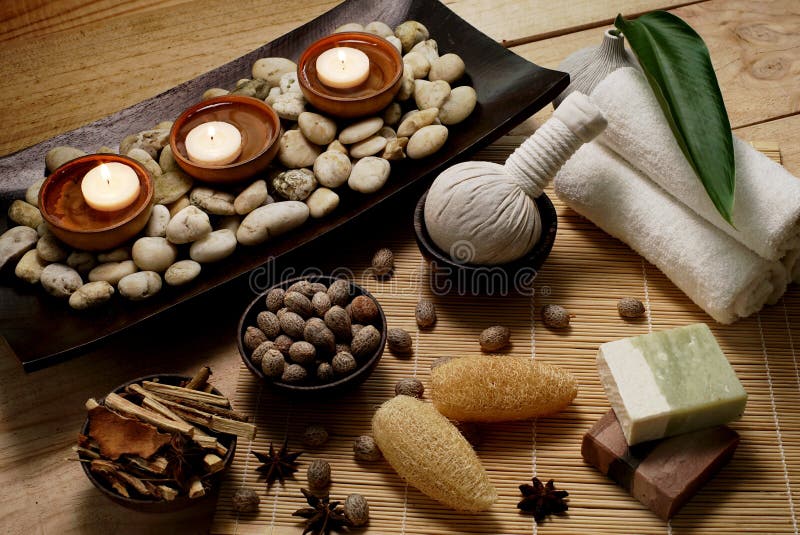 Spa and Wellness Decorations Ideas Stock Image - Image of thailand ...