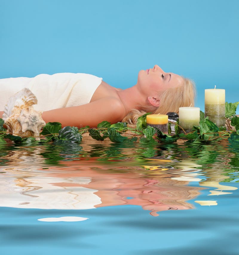 Spa woman stock photo. Image of harmony, healthy, massaging - 141051590