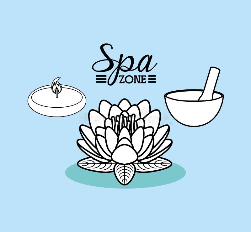 Spa zone design stock illustration. Illustration of banner - 65739744