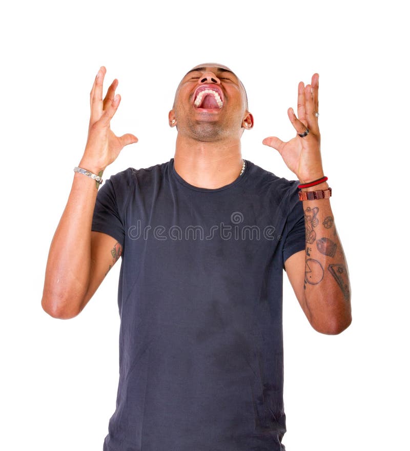 Spaanse De Wanhoop Van De Mens Stock Afbeelding - Image of irritatie ...