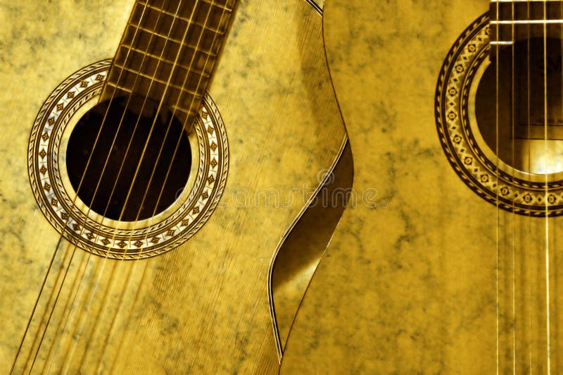 Spaanse Gitaren stock afbeelding. Image of grafiek, vormen - 6064999