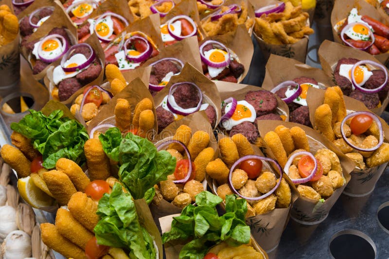 Catering, Koude Snacks, Gastronomisch Voedsel, Zelfbedieningsbuffet ...